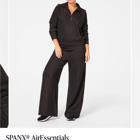 SPANX | Pants & Jumpsuits | Spanx Black Womens Air Essential Set | Poshmark